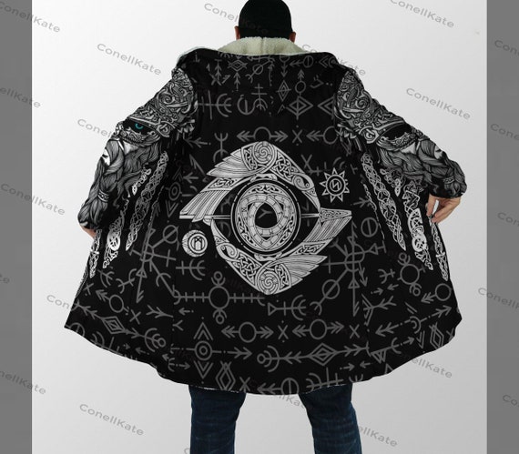 Viking Odin Raven Occult Dream Cloak Viking Hooded Cloak | Etsy