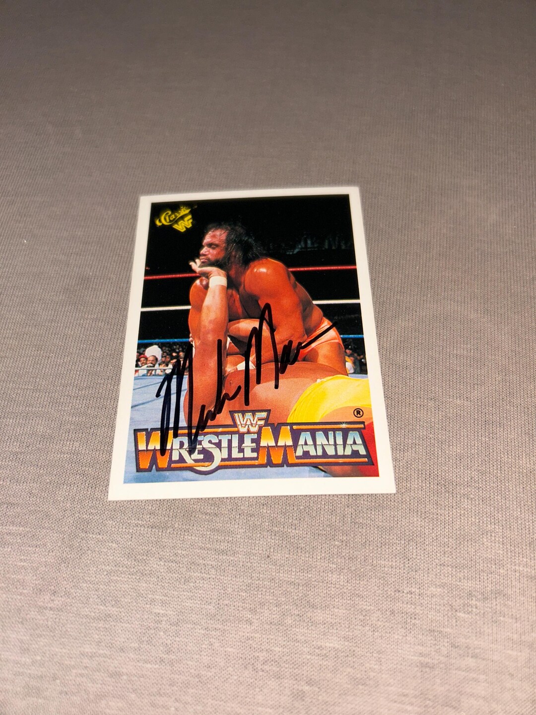 Randy Macho Man Savage Signed Autographed Wrestling Trading Card W/ COA ...