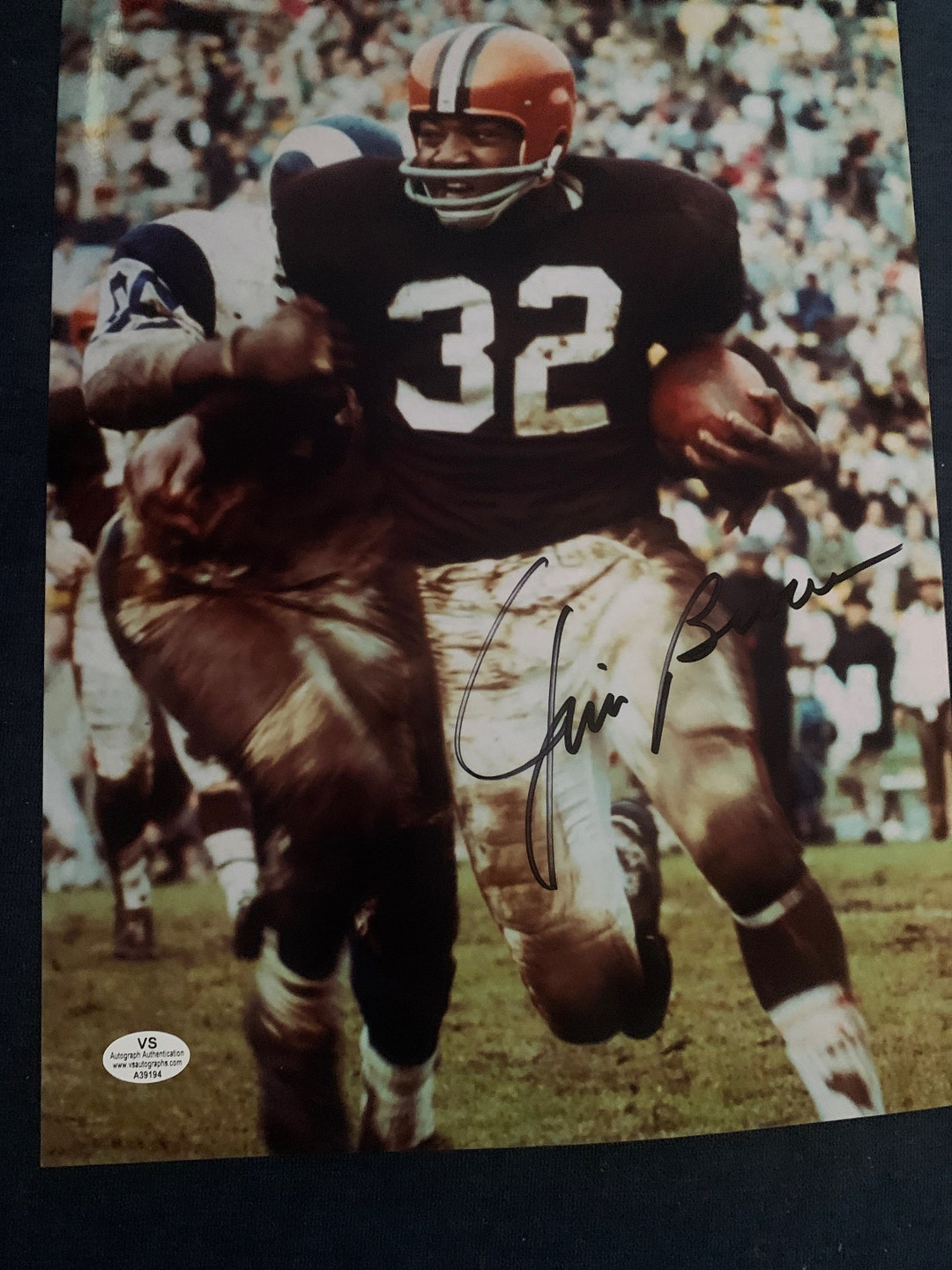 Jim Brown 8x10 Signed Autographed Cleveland Browns Football Photo COA ...