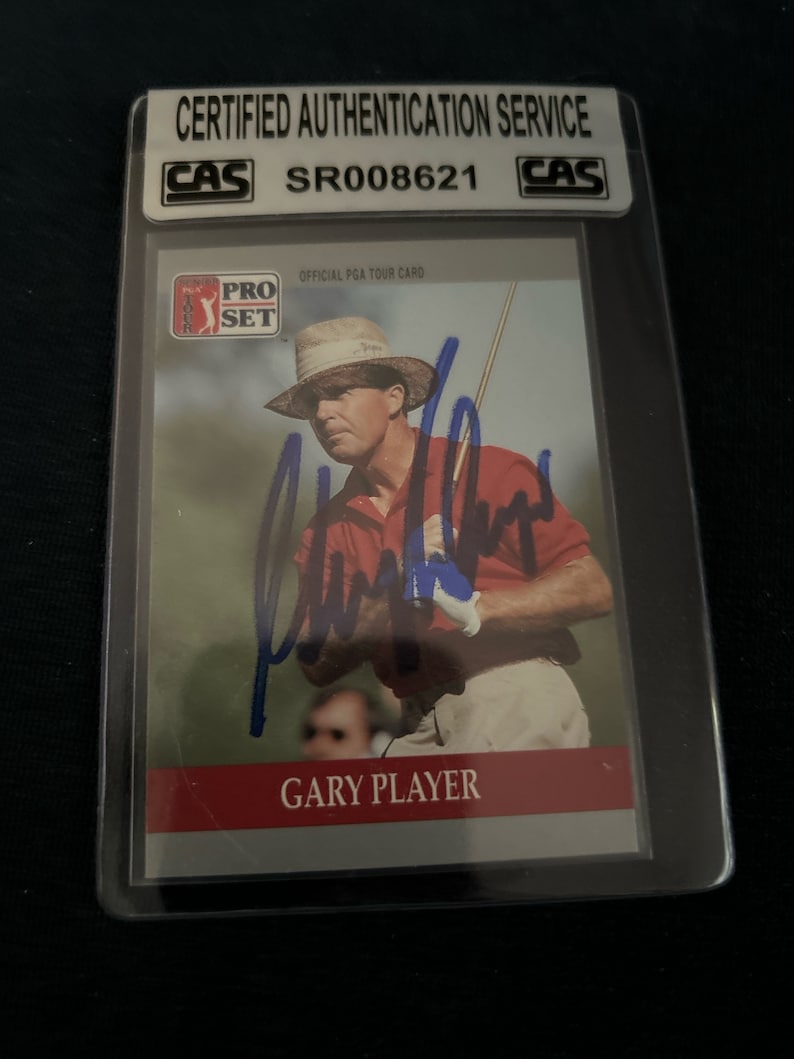 Gary Player Signed Autographed 1990 Pro Set Golf Card #79 COA - Etsy