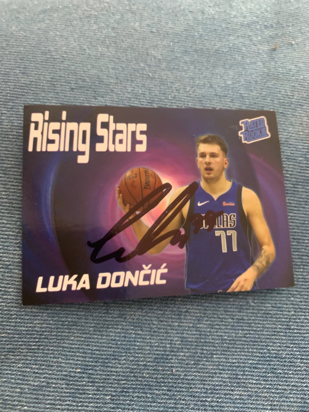 Luca Doncic Signed Autographed Dallas Mavericks Rated Rookie Basketball ...