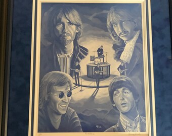 Beatles Lithograph - Etsy