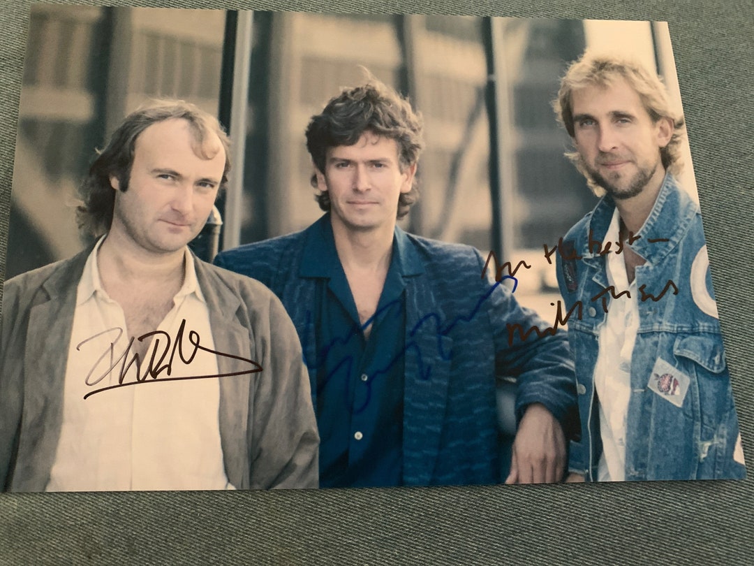 Genesis X3 Signed Autographed 8X12 Photo Phil Collins Banks Rutherford ...