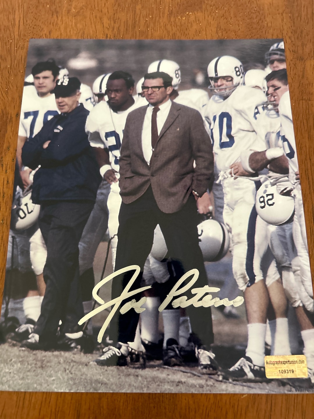 Joe Paterno Autograph Signed Penn State Football 8x10 Photo COA - Etsy