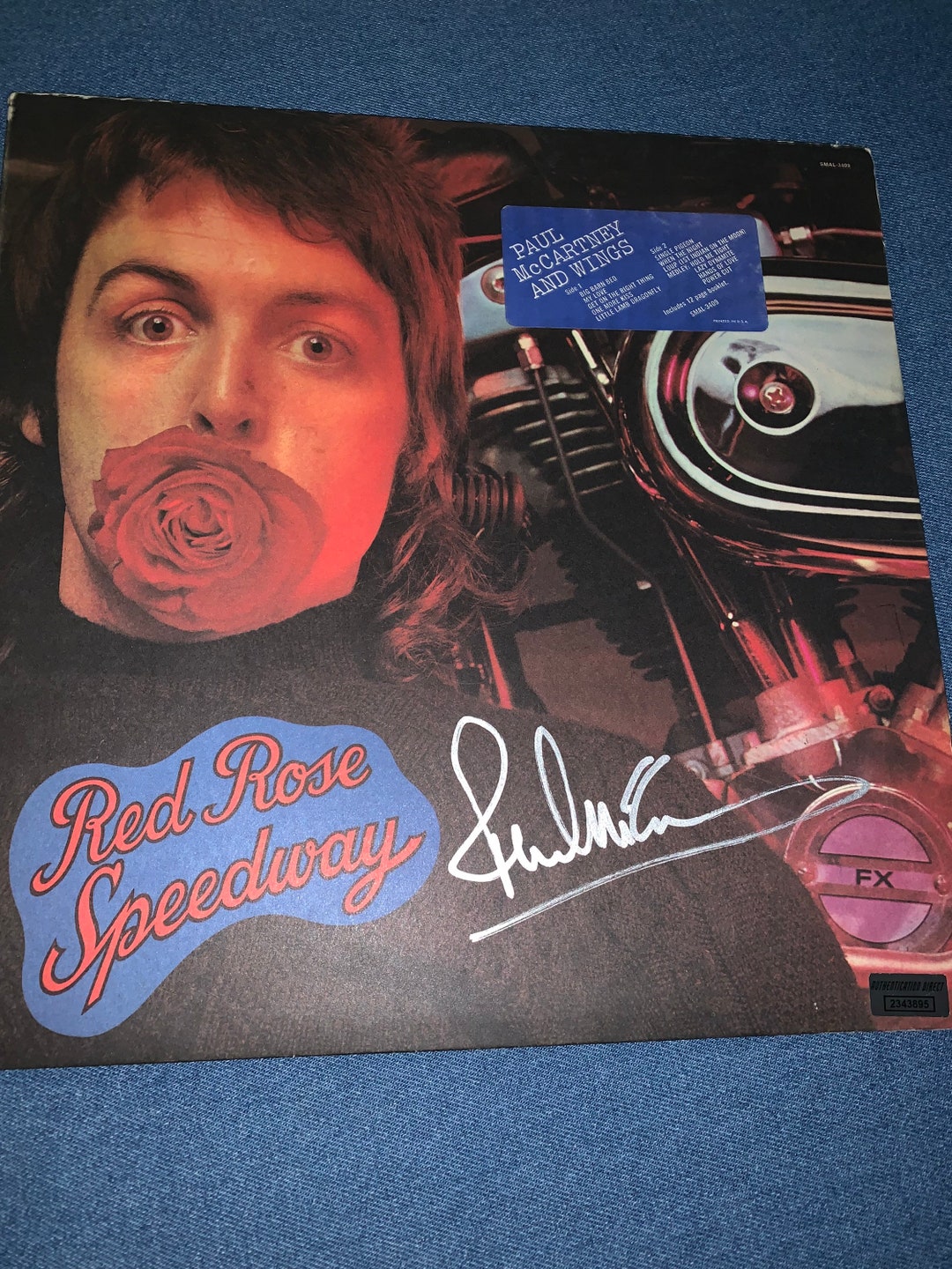 Paul Mccartney Signed Autographed Red Rose Speedway Album Record LP W ...