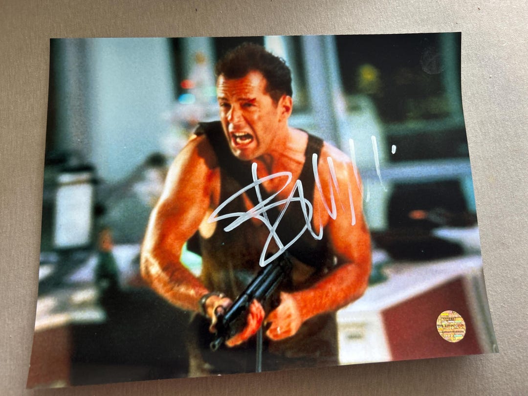 Bruce Willis Signed 8x10 Photo Autographed Picture With COA - Etsy