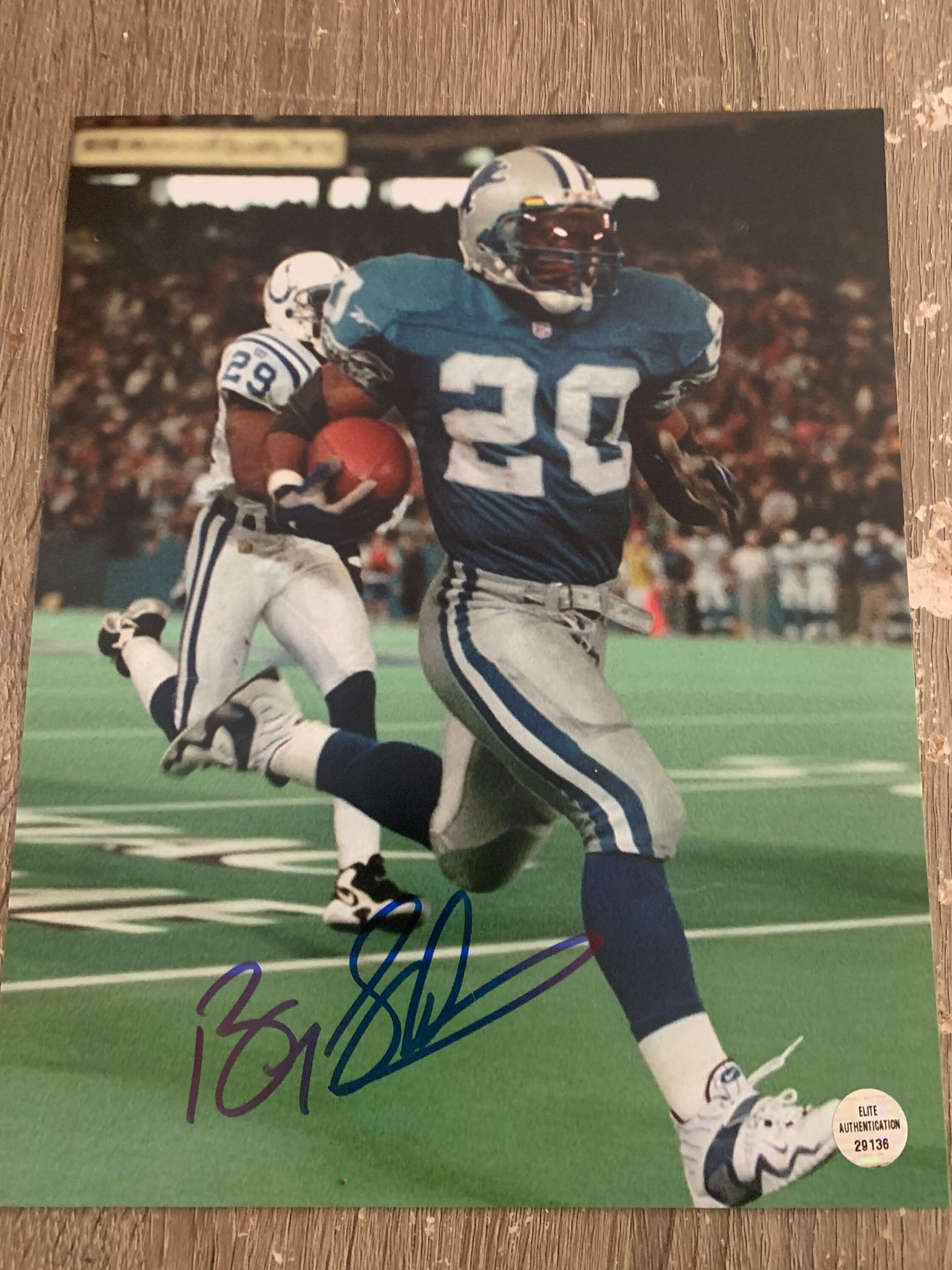 Barry Sanders Signed Autographed 1994 Detroit Lions Schedule JSA ...