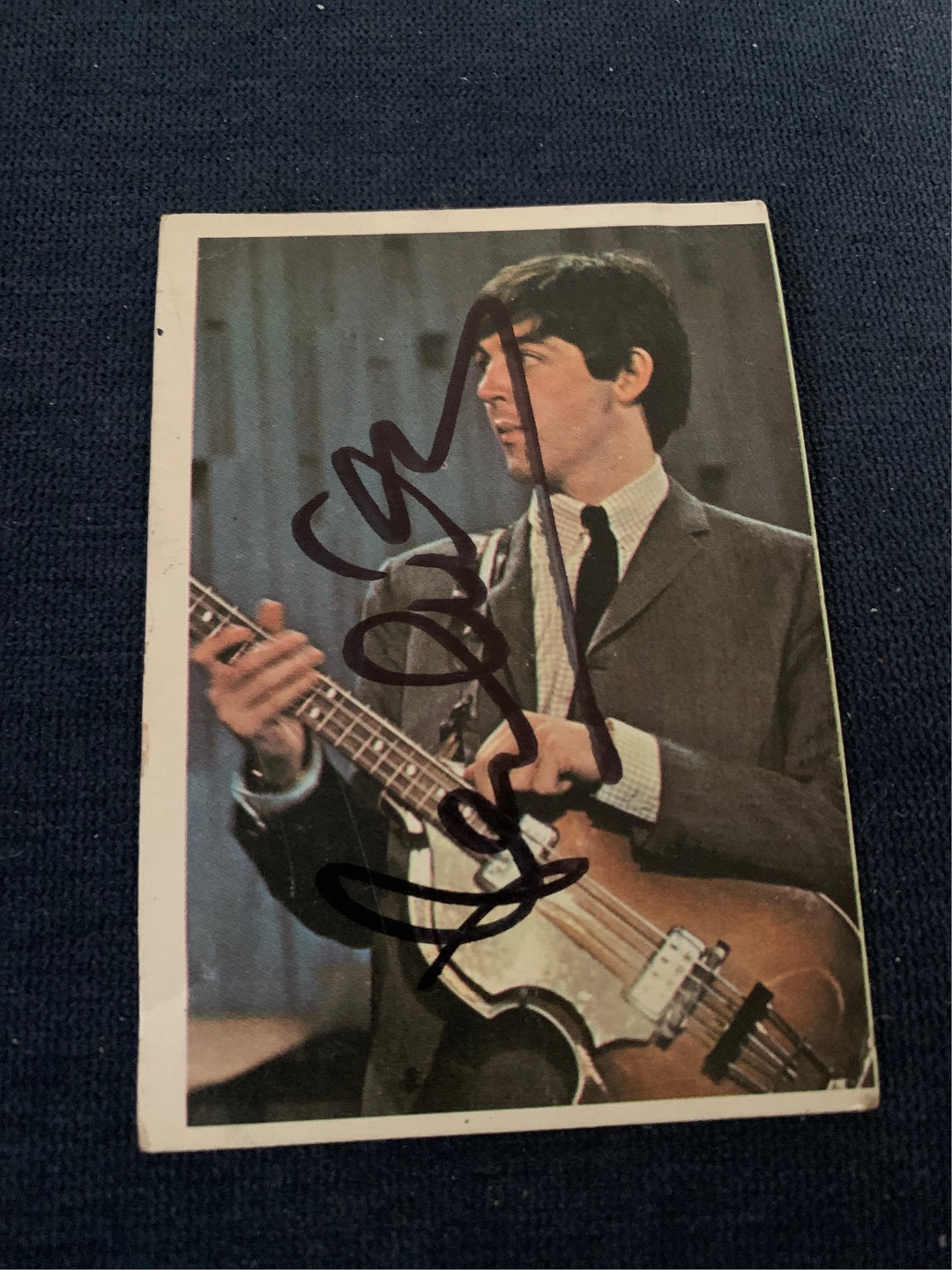 Paul Mccartney Signed Autographed Original 1964 Beatles Card W/coa the ...