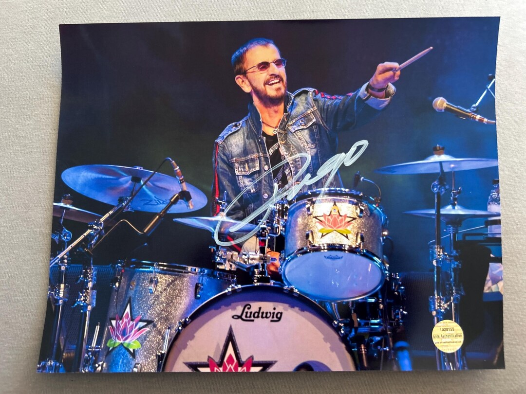Ringo Starr Beatles Music Legend Signed Autographed 8x10 Photo COA ...