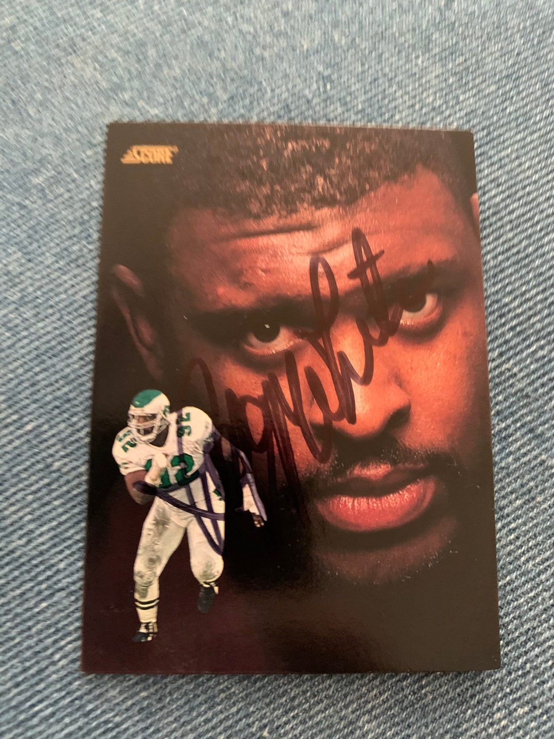 Reggie White Signed Autographed Philadelphia Eagles Football Card COA ...