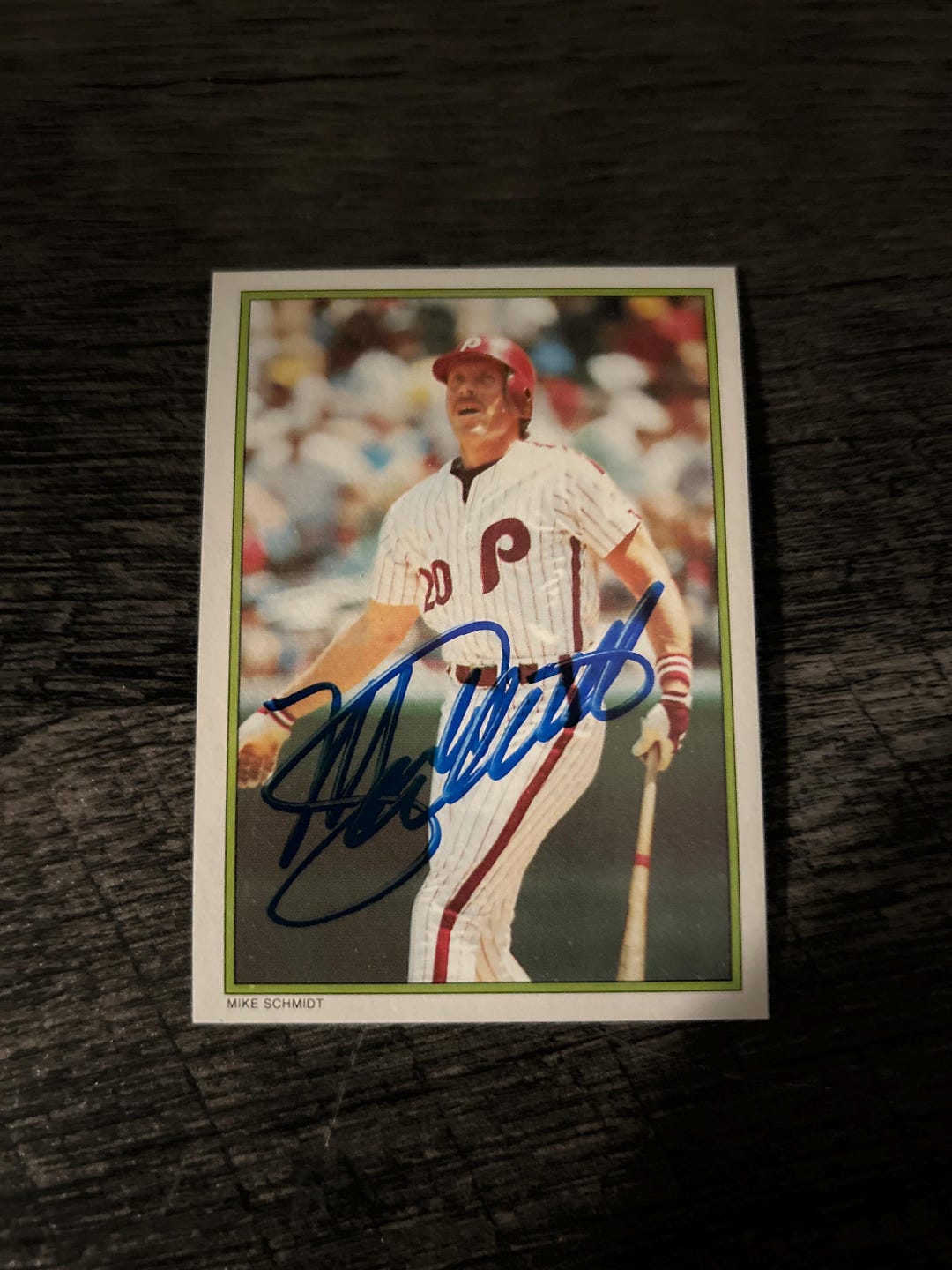 Mike Schmidt Autographed Signed Philadelphia Phillies Baseball Card COA ...
