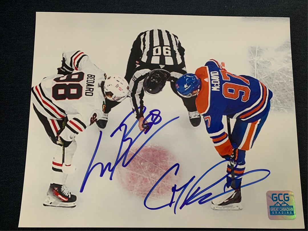 Connor Mcdavid & Connor Bedard Signed Autographed Edmonton Oilers ...