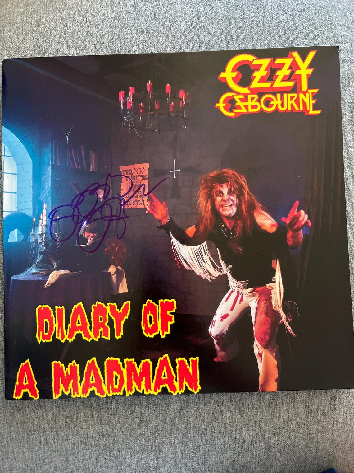 Ozzy Osbourne Signed Autographed Diary of A Madman Vinyl Record Album W ...