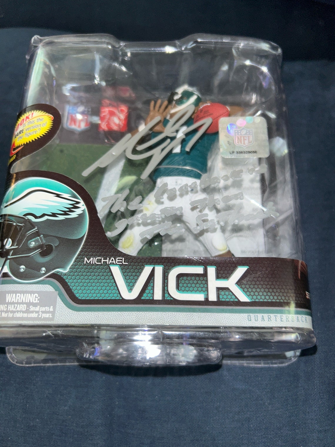 Michael Vick Signed Autographed Mcfarlane 7 Eagles Action Figure 2011 ...