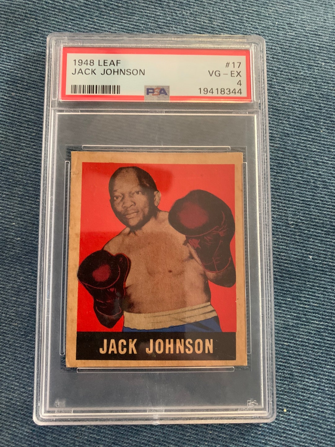 1948 Leaf Boxer # 17 Jack Johnson PSA 4 Boxing Legend - Etsy