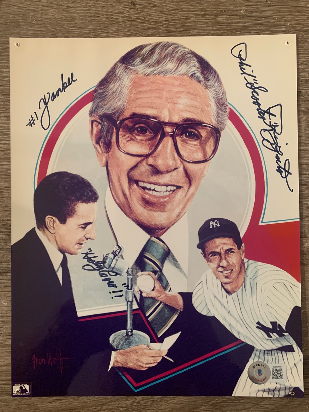 Phil Rizzuto New York Yankees HOF Signed Autograph Auto 8x10 Photo W ...