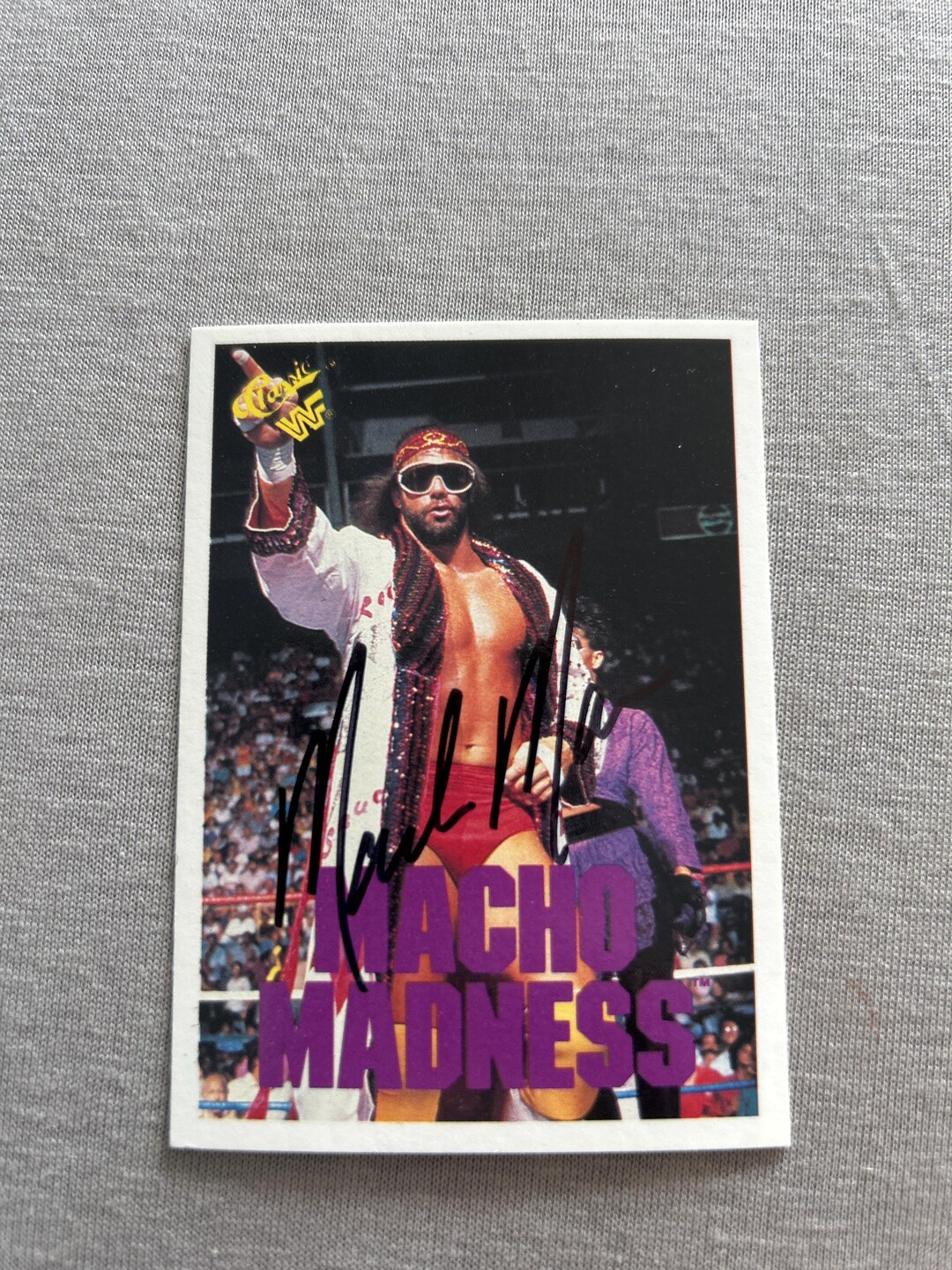 Randy Macho Man Savage Signed Autographed Wrestling Trading Card W/ COA ...