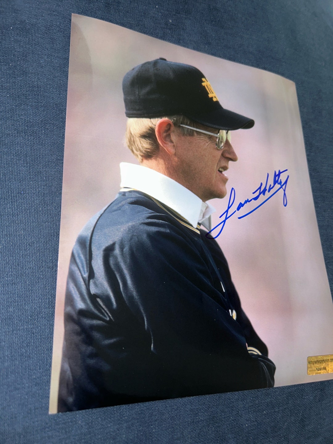 Lou Holtz Signed Autographed Notre Dame Fighting Irish 8x10 Photo COA ...