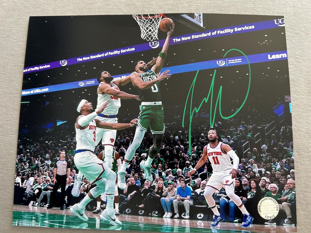 Boston Celtics Jason Tatum Signed Autographed 8x10 Photo W/coa - Etsy