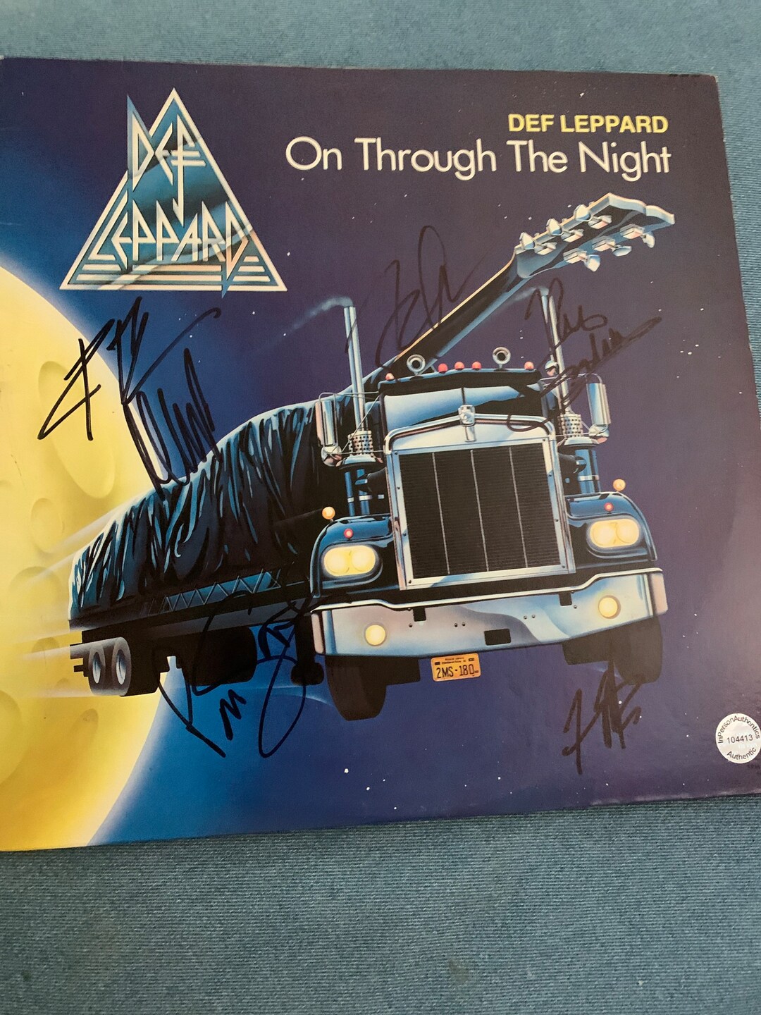 Def Leppard Hand Signed Autographed “on Through the Night” Album Record ...