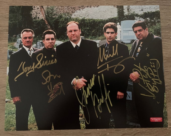 Sopranos Cast Signed Autographed 8x10 Photo James Gandolfin, Steven Van ...