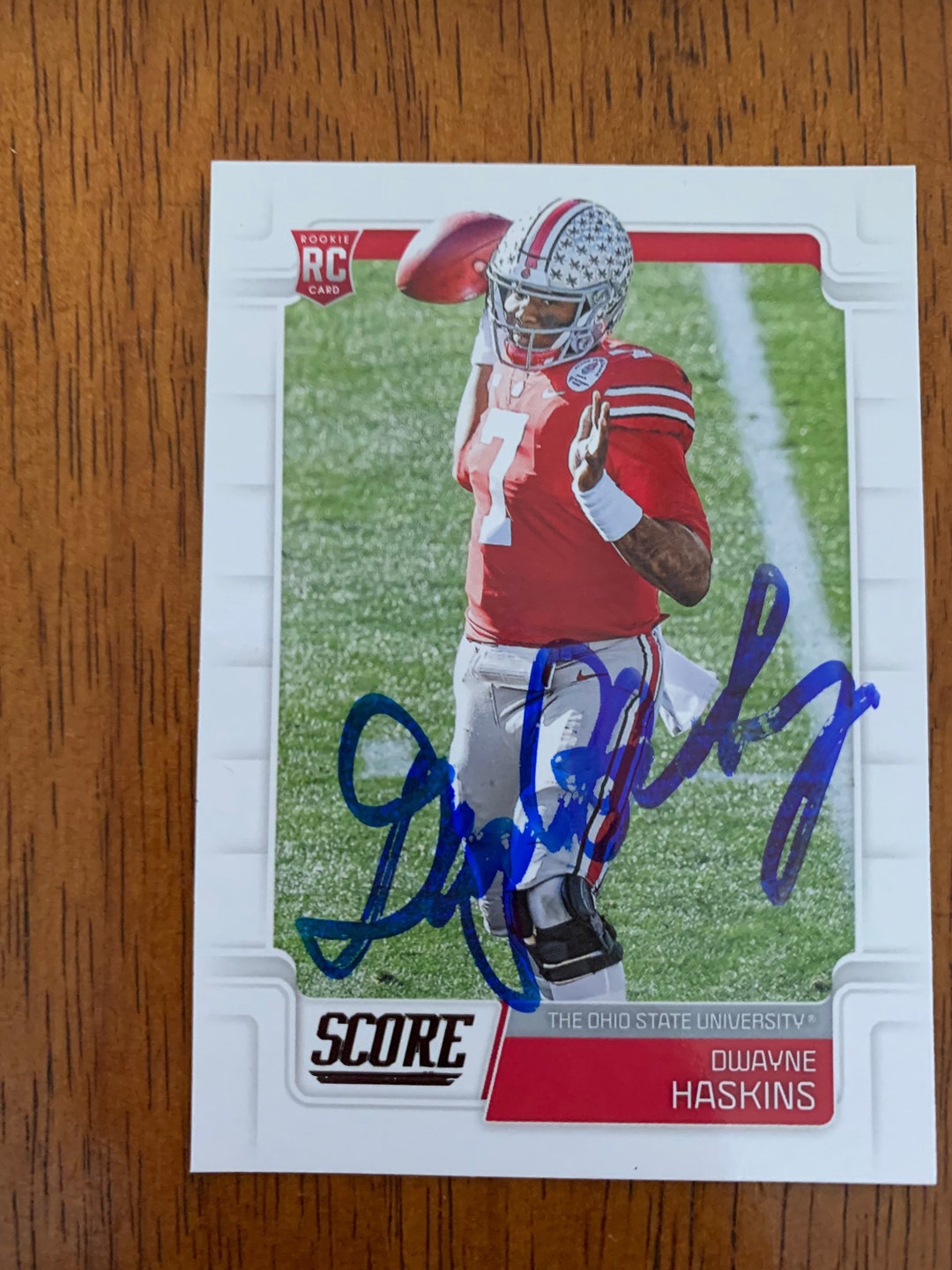 Dwayne Haskins Ohio State Quarterback Signed Autograph Rookie Football ...