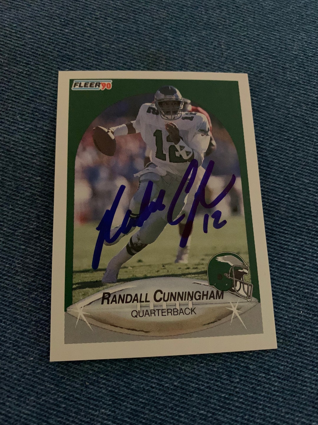 Randall Cunningham Signed Autographed Auto Philadelphia Eagles Card COA ...