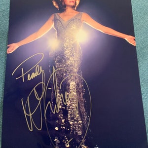 Whitney Houston Signed Autographed 8x12 Color Photo W/RA COA Very Rare ...