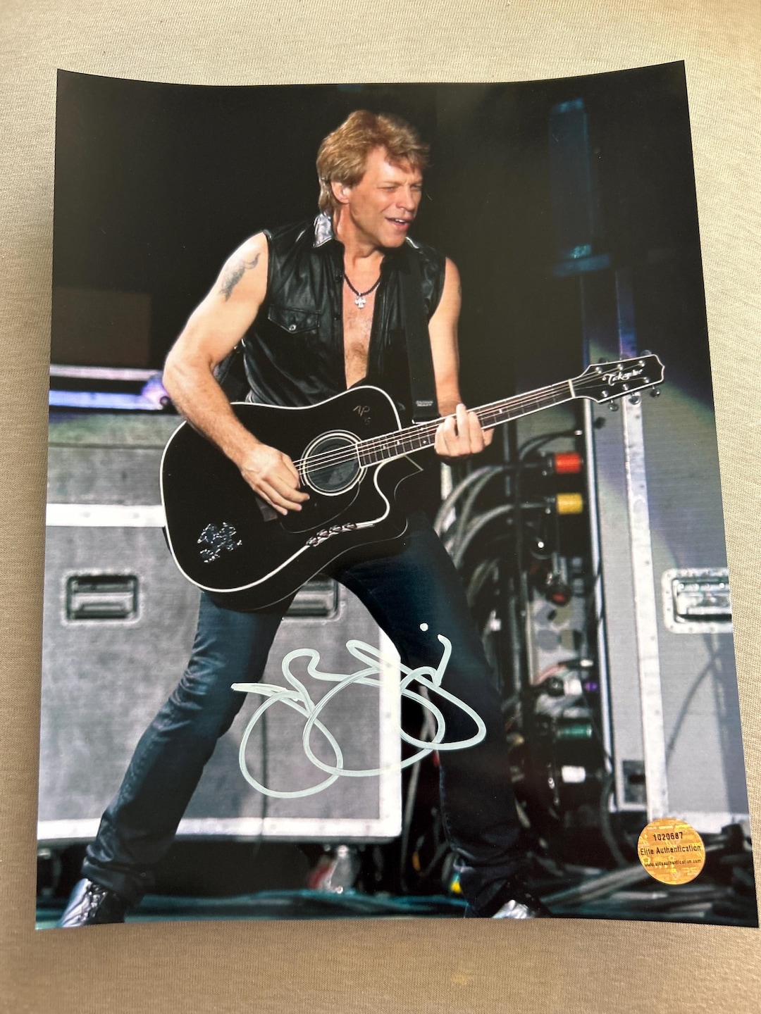 Jon Bon Jovi Hand Signed Autographed Bon Jovi 8x10 Photo W/coa - Etsy