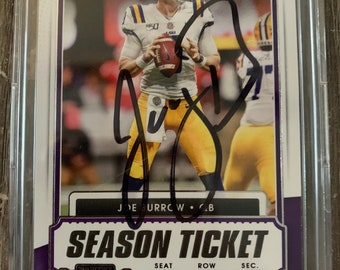 Joe Burrow Signed Card - Etsy