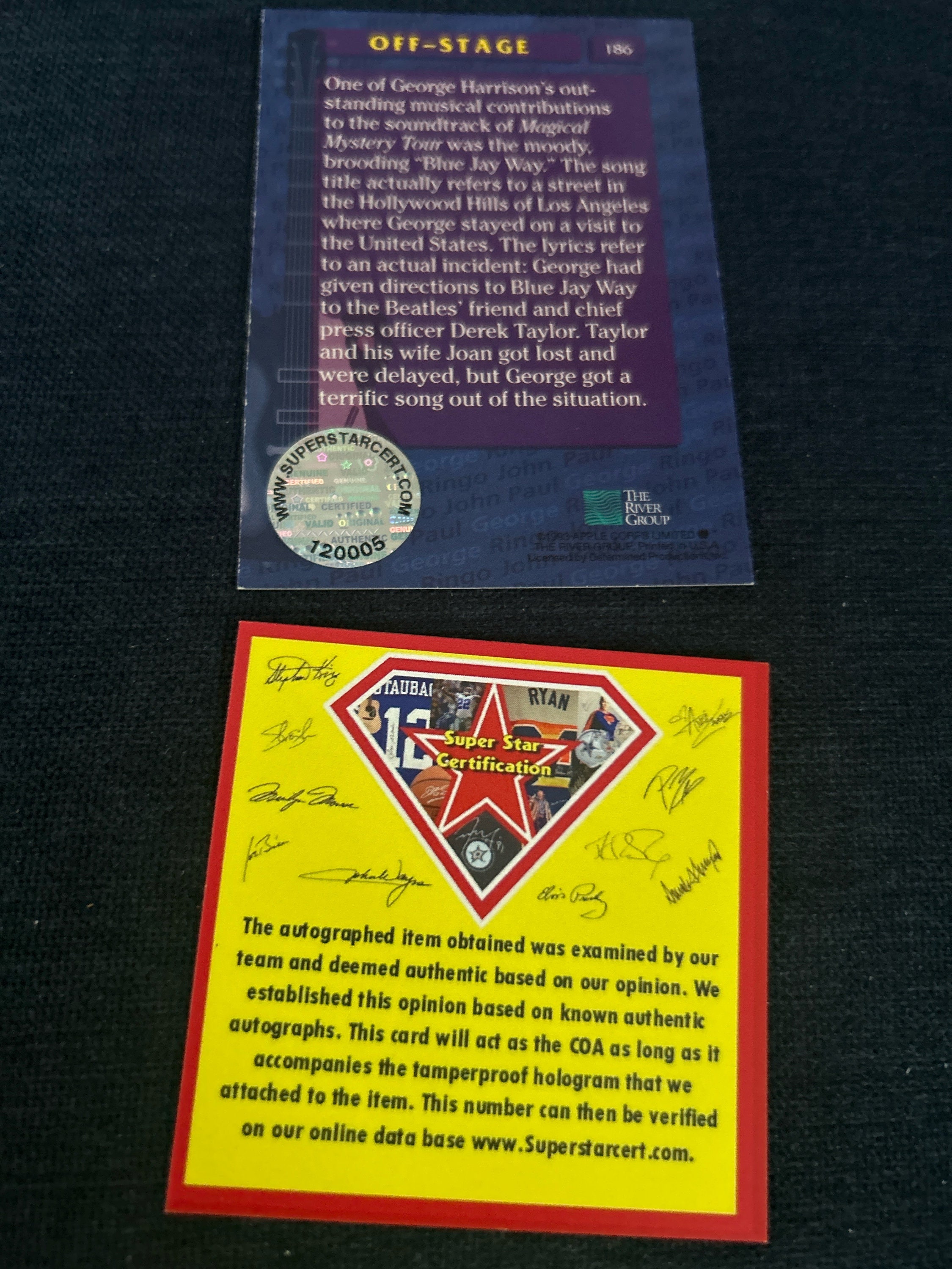 George Harrison 1993 the Beatles Collection Trading Card COA - Etsy