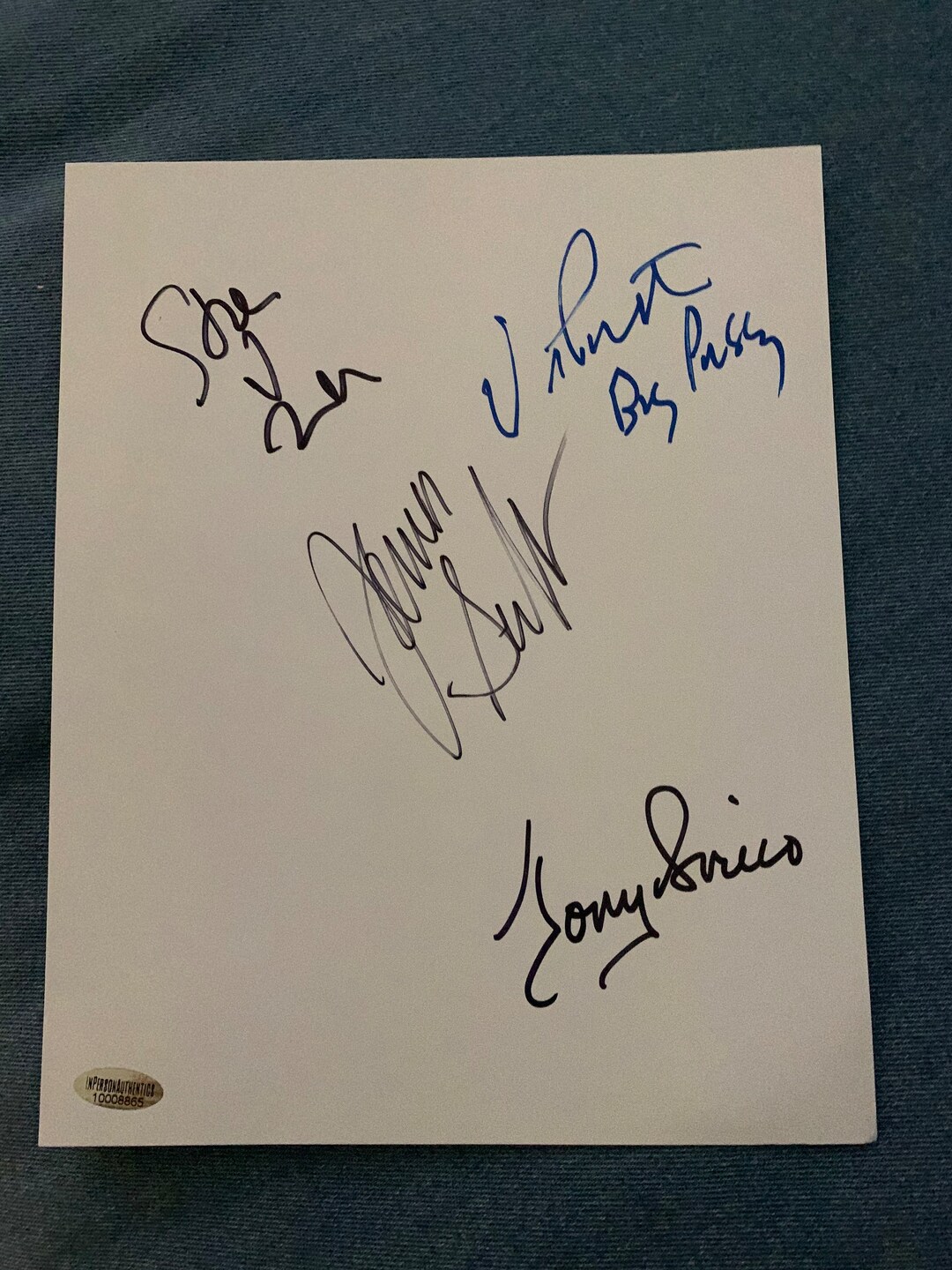 Sopranos Cast Signed Autographed 8x10 James Gandolfin, Steven Van Zant ...