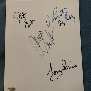 Sopranos Cast Signed Autographed 8x10 James Gandolfin, Steven Van Zant ...