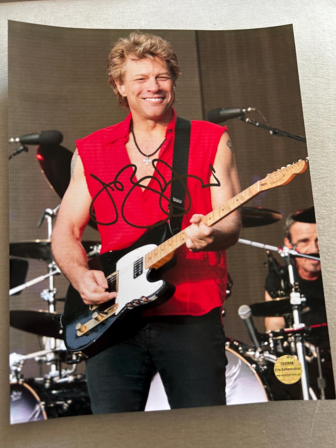 Jon Bon Jovi Hand Signed Autographed Bon Jovi 8x10 Vintage Photo W/coa - Etsy