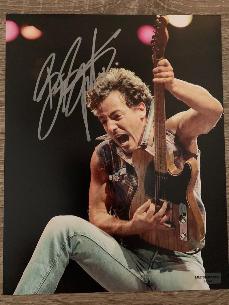 Bruce Springsteen “the Boss” Hand Signed Autographed 8x10 Photo COA - Etsy
