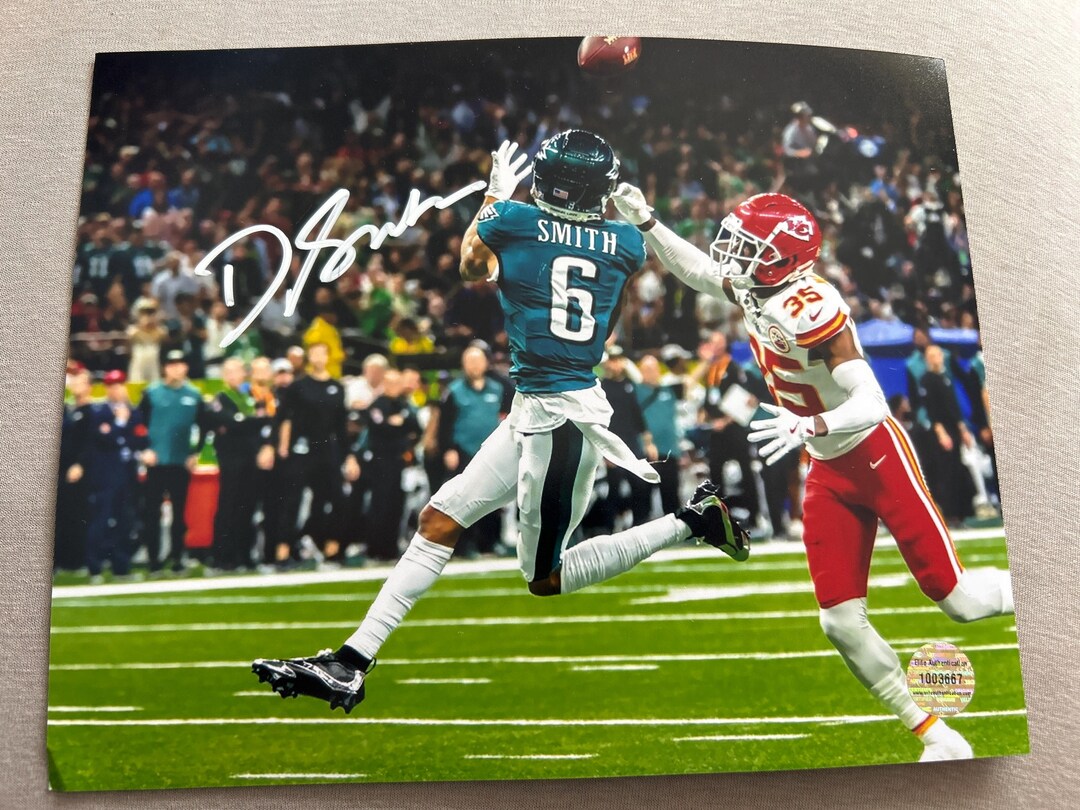 Devonta Smith Signed Autographed Philadelphia Eagles Super Bowl Game ...