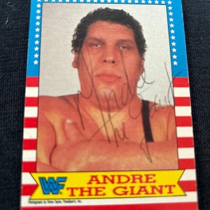 Andre the Giant Signed Auto - Etsy