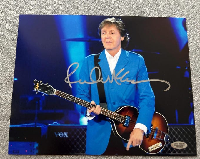 Paul Mccartney Signed Autographed 8x10 Concert Photo COA - Etsy