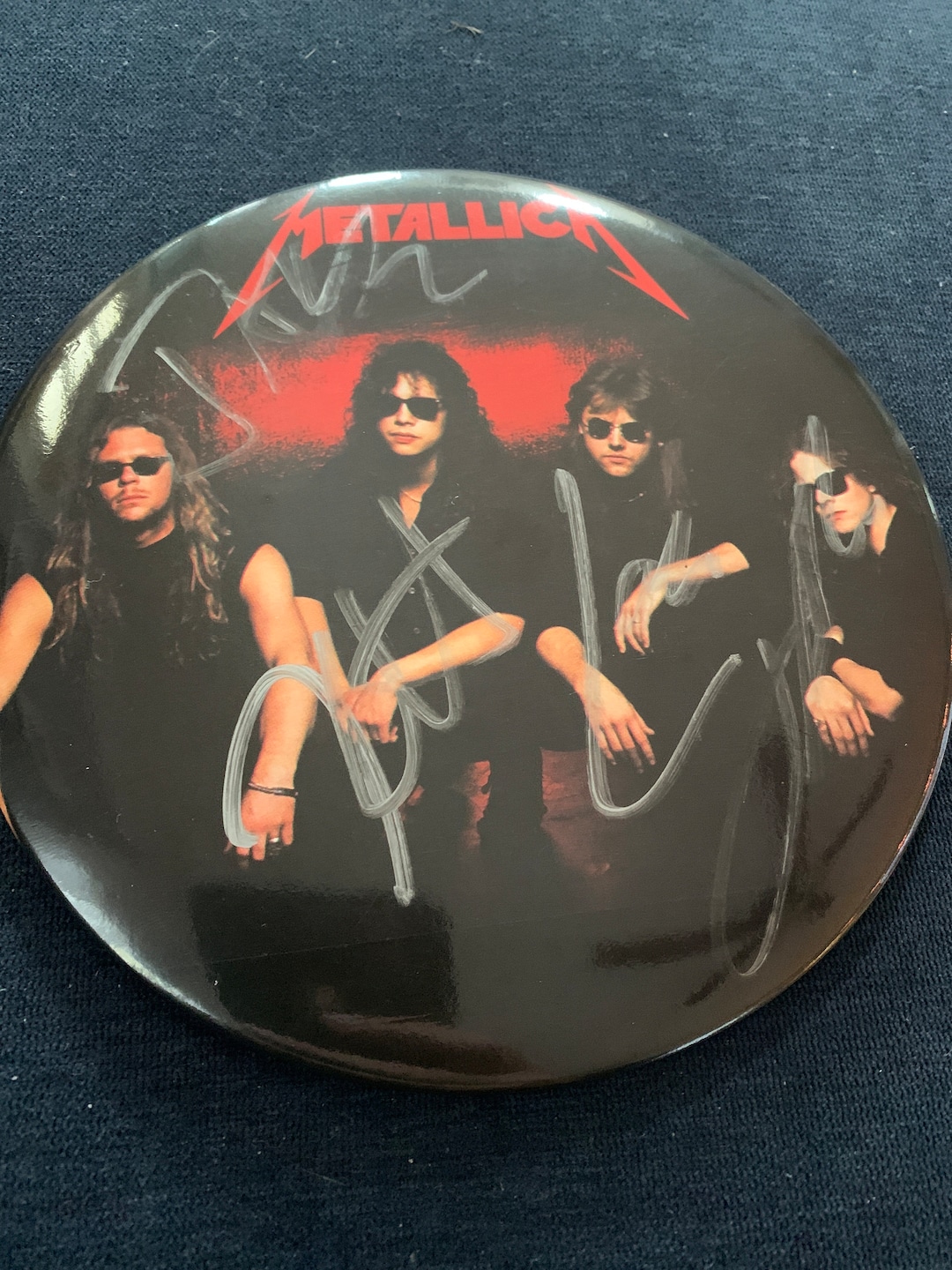 Rare Metallica James Hetfield, Kirk Hammett, Lars Ulrich & Robert ...