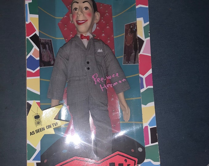 Vintage 1987 Pee Wee Herman Talking Doll Loose in Original Box by ...
