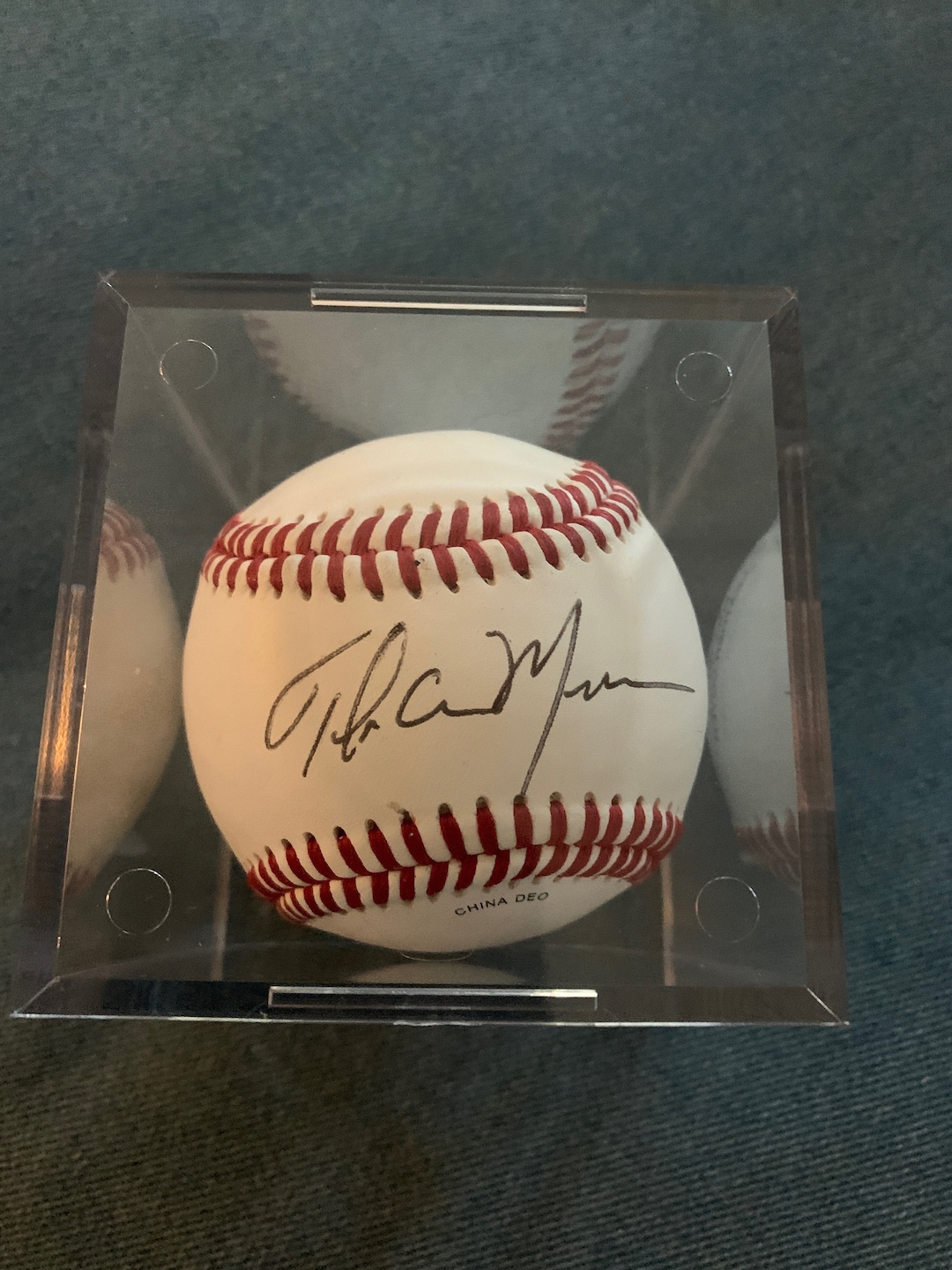 Thurman Munson New York Yankees Autographed Single Signed Baseball COA ...