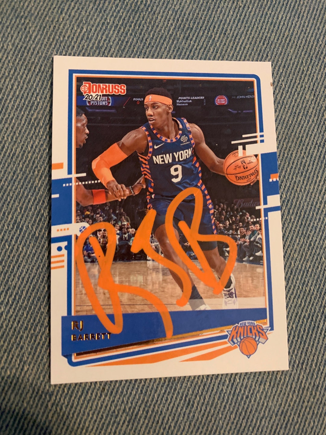 RJ Barrett Signed Autographed New York Knicks Basketball Card COA - Etsy