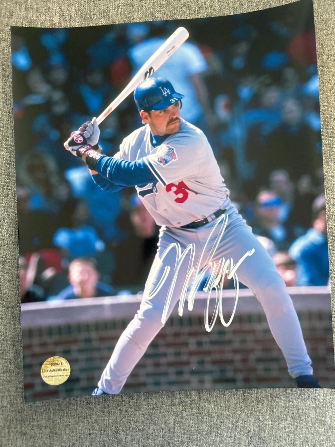 Mike Piazza Signed Autograph Los Angeles Dodgers 8x10 Photo COA - Etsy