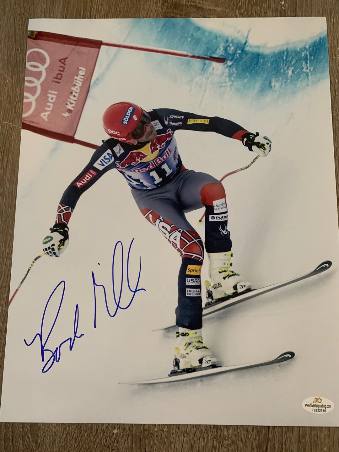 Bode Miller Olympic Gold Medalist Skier Signed Autographed 11x14 Photo ...