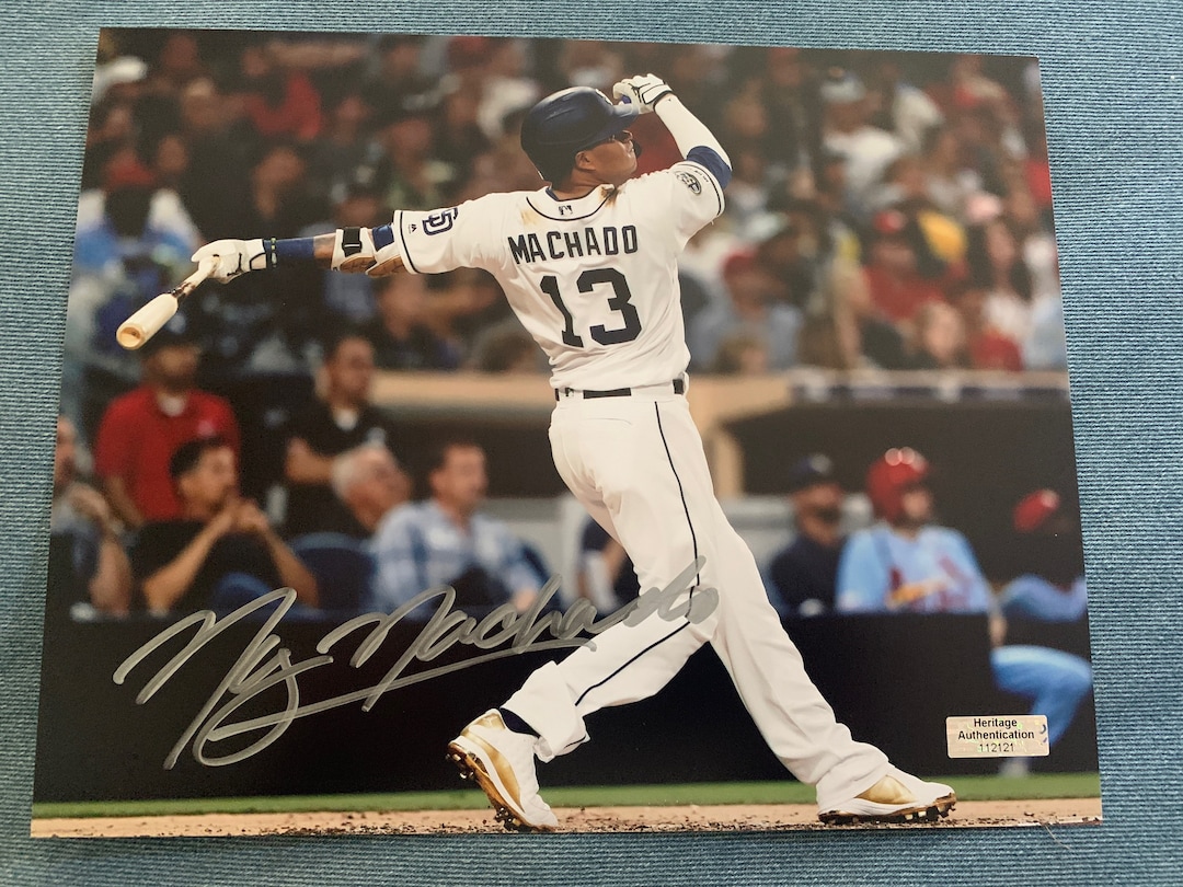 Manny Machado Signed Autographed 8x10 San Diego Padres Photo W/coa - Etsy