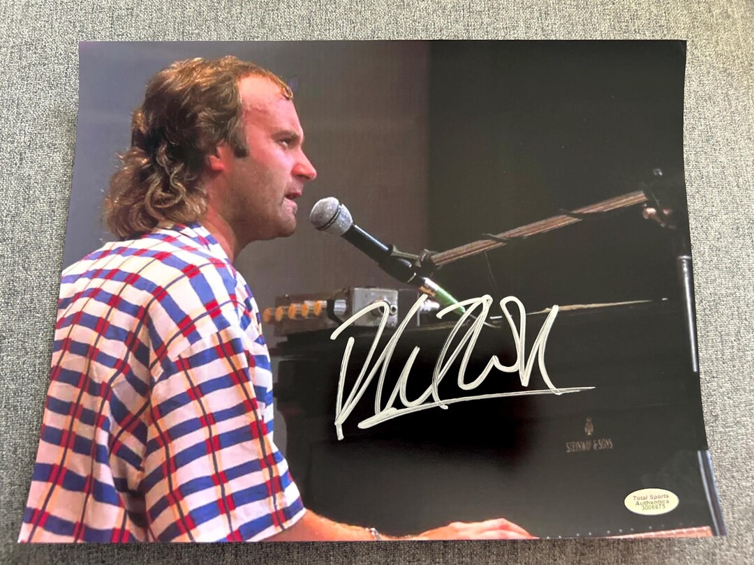 Genesis Singer Drummer Phil Collins Signed Autographed 8X10 Photo W/coa ...