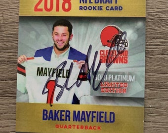 Baker Mayfield Football Card - Etsy
