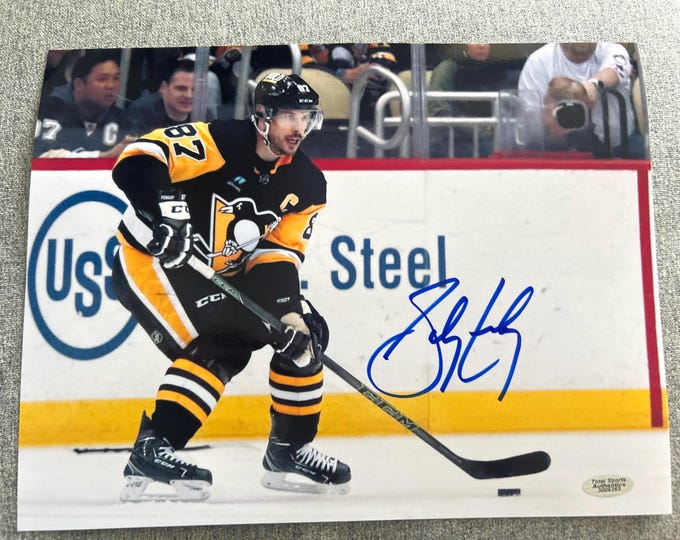 Sidney Crosby Signed Autographed 8x10 Photo Pittsburgh Penguins NHL COA ...