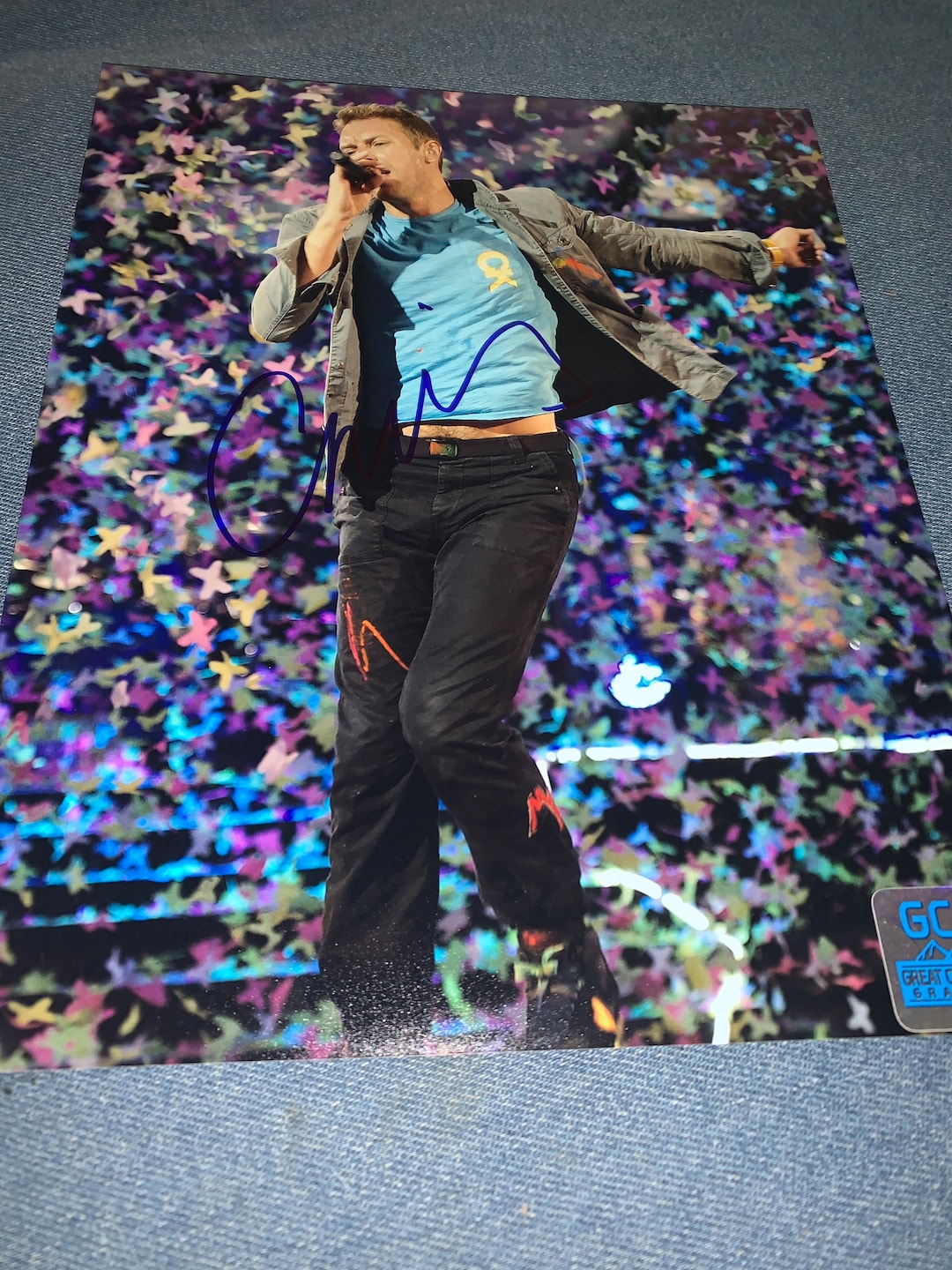 Chris Martin Signed Autographed Coldplay Tour Concert 8x12 Photo W/ GCG ...