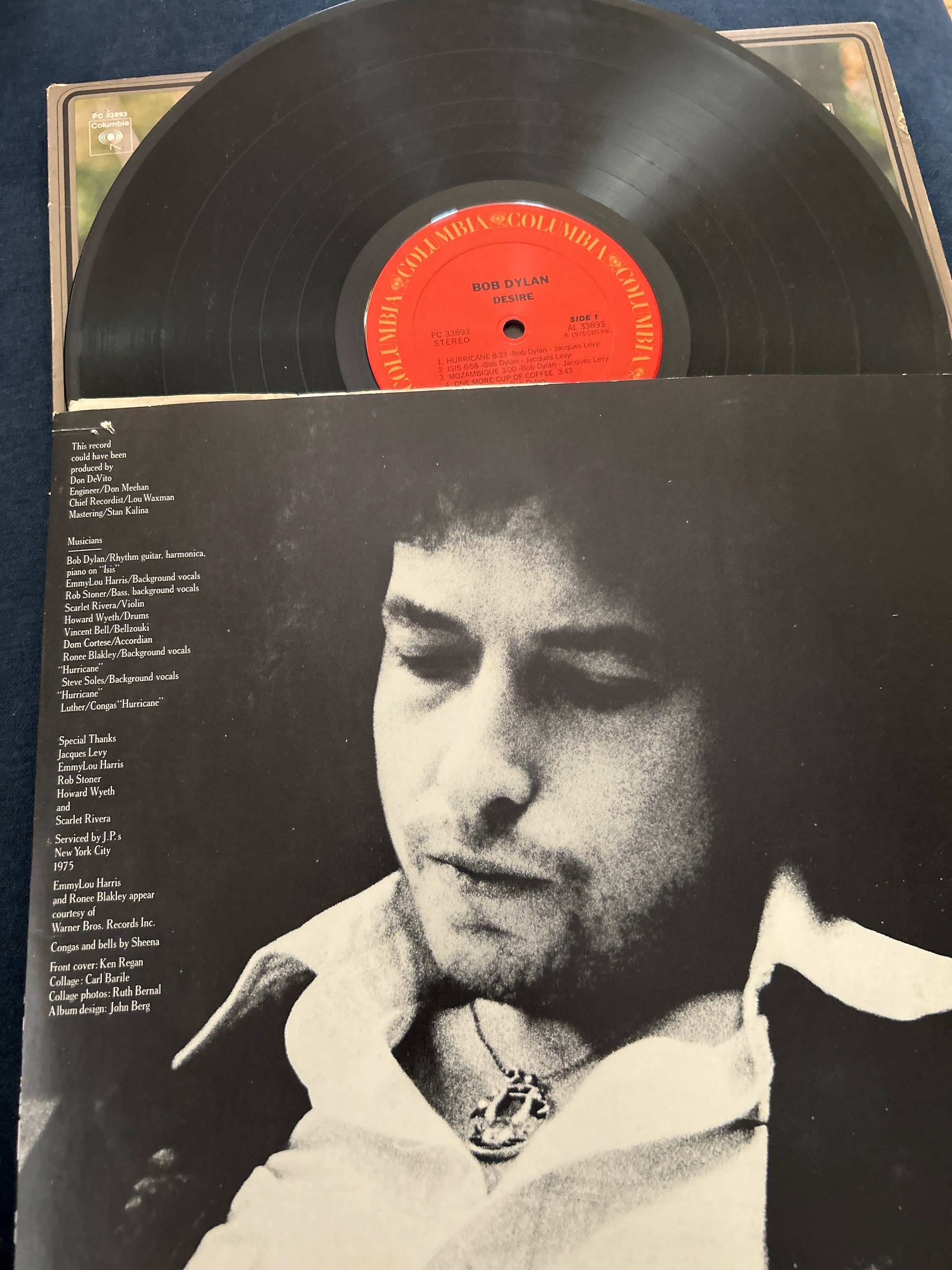 Bob Dylan Signed Autographed Desire Record Album Vinyl LP W/coa - Etsy